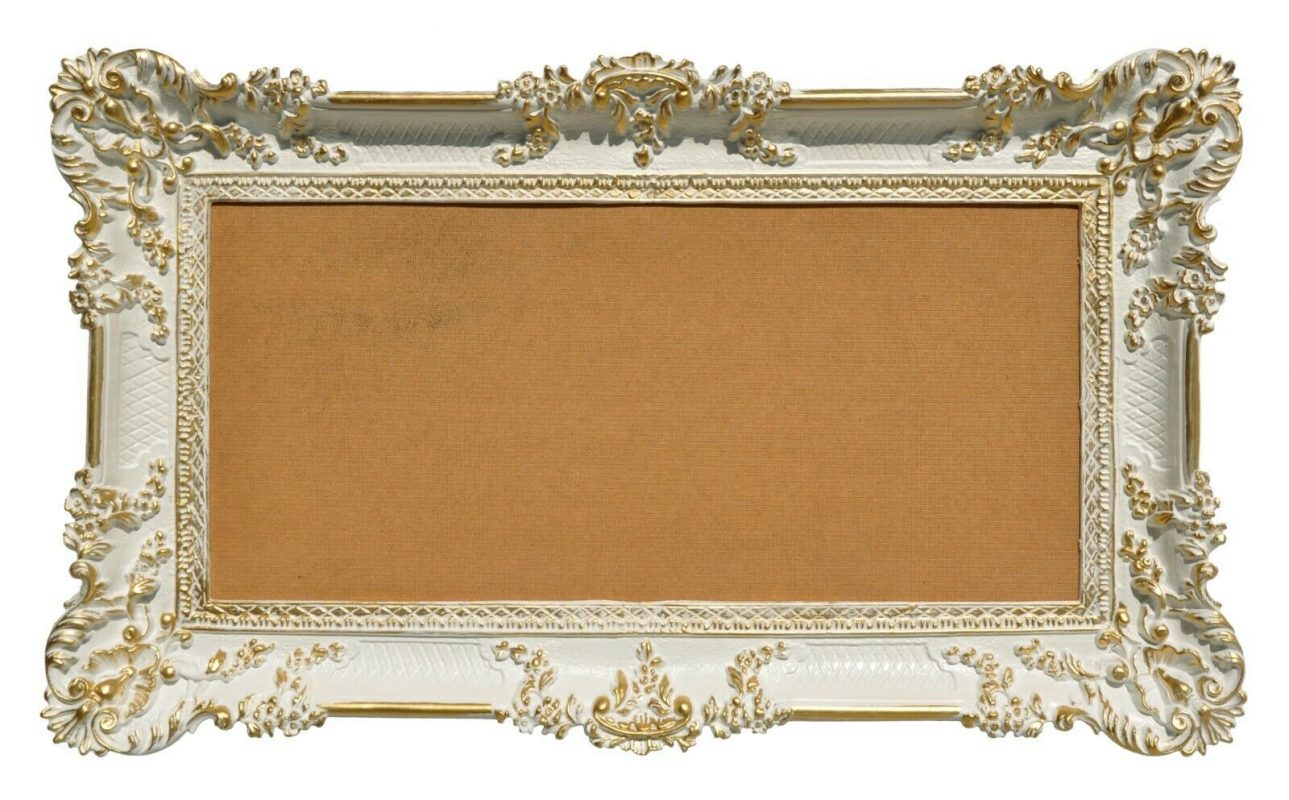 CORNICE GRANDE RETTANGOLARE IN STILE BAROCCO FINTO VINTAGE 96×56 CM ...