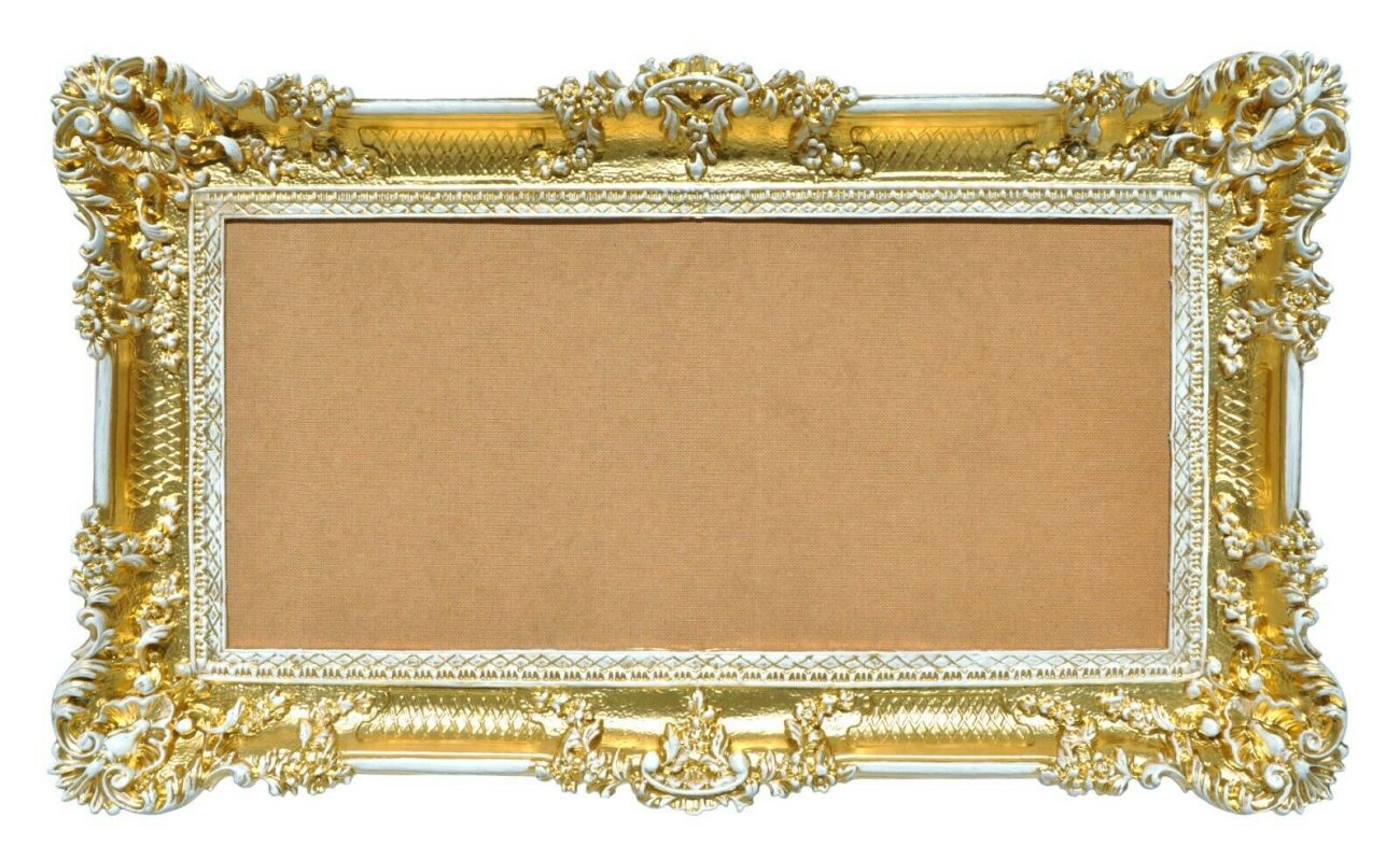 CORNICE GRANDE RETTANGOLARE IN STILE BAROCCO FINTO VINTAGE 96×56 CM ...
