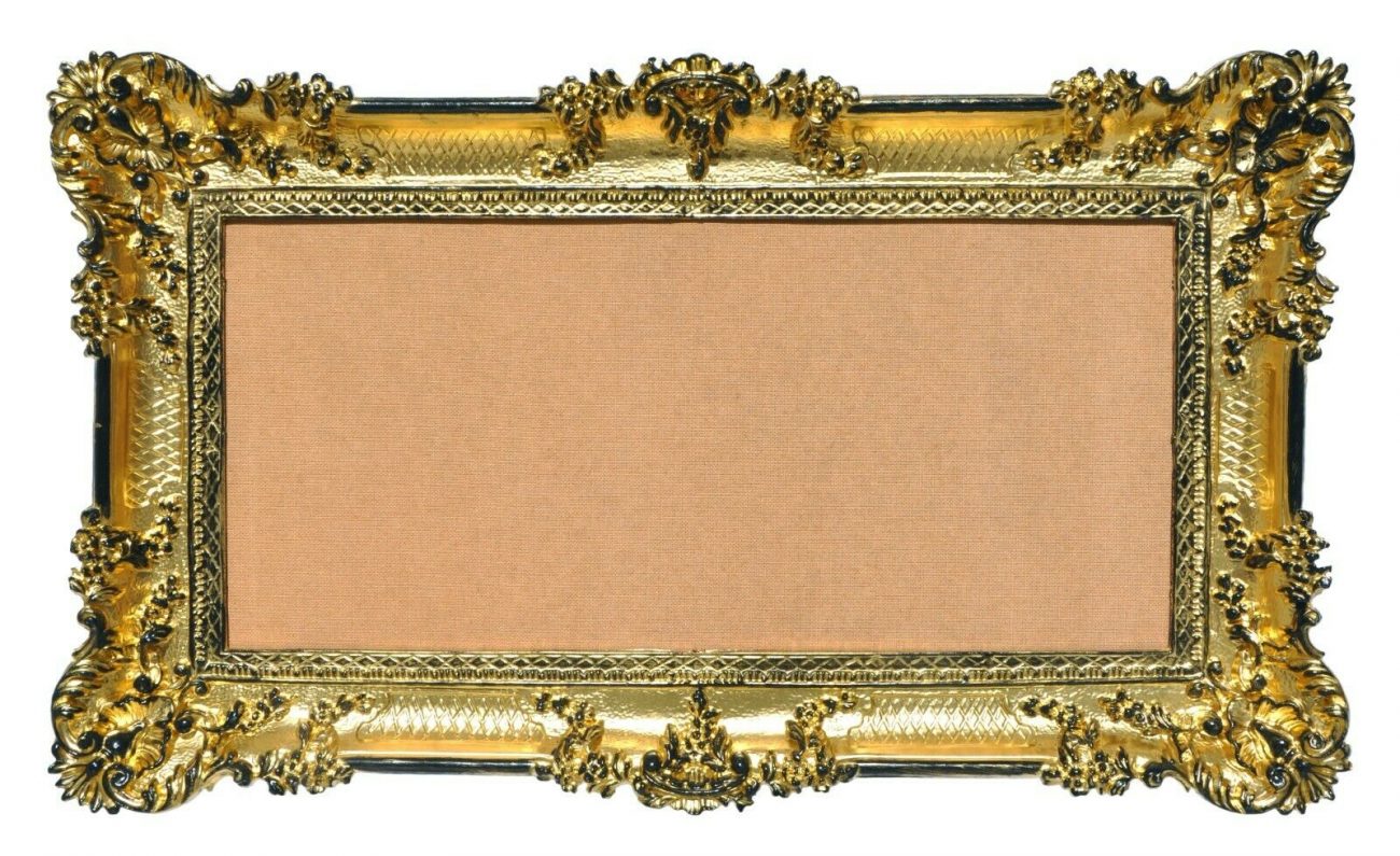 CORNICE GRANDE RETTANGOLARE IN STILE BAROCCO FINTO VINTAGE 96×56 CM ...